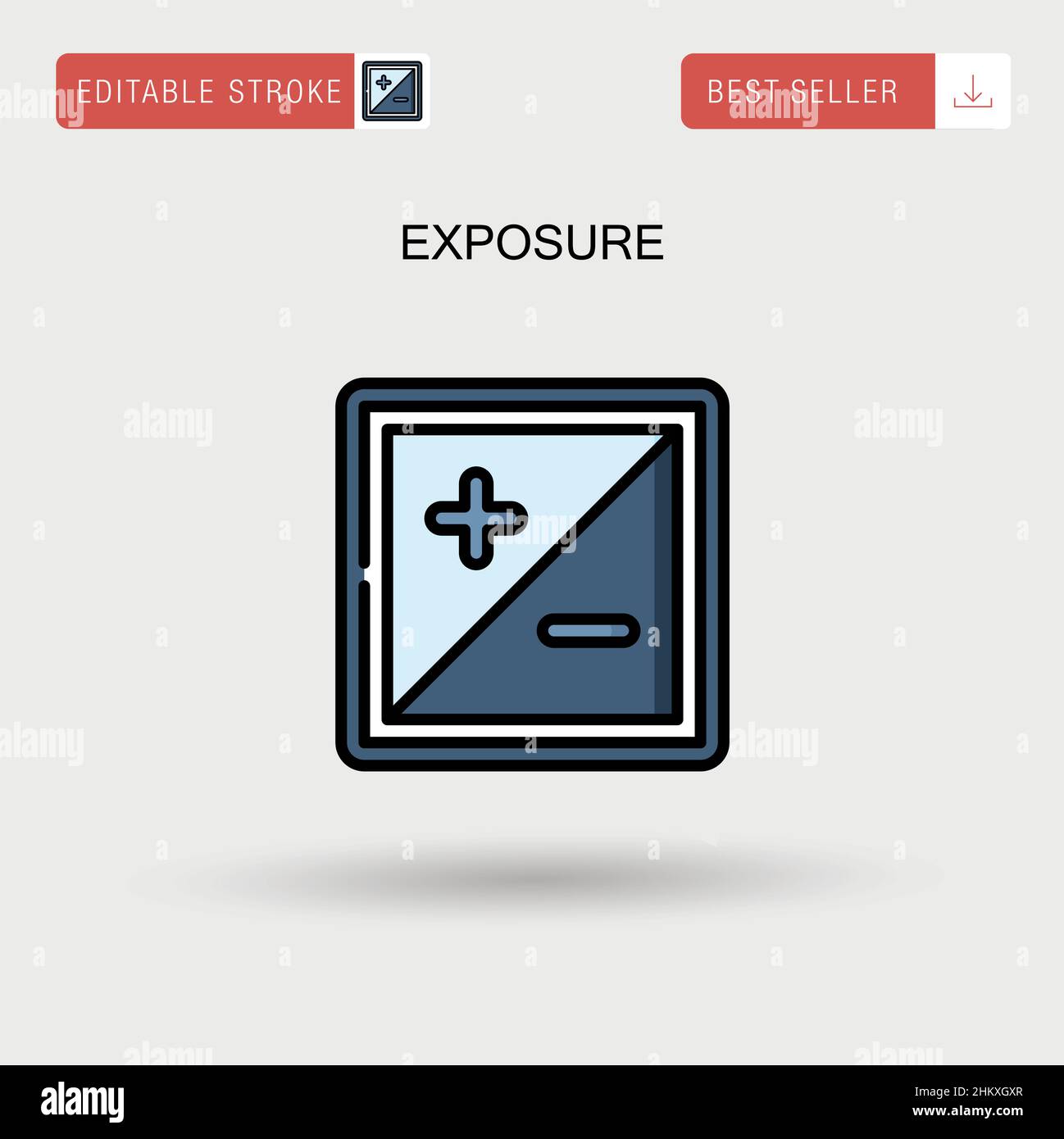 Exposure Simple vector icon Stock Vector Image & Art - Alamy