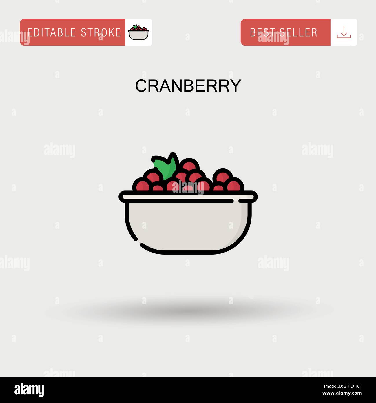 Cranberry Simple vector icon Stock Vector Image & Art - Alamy