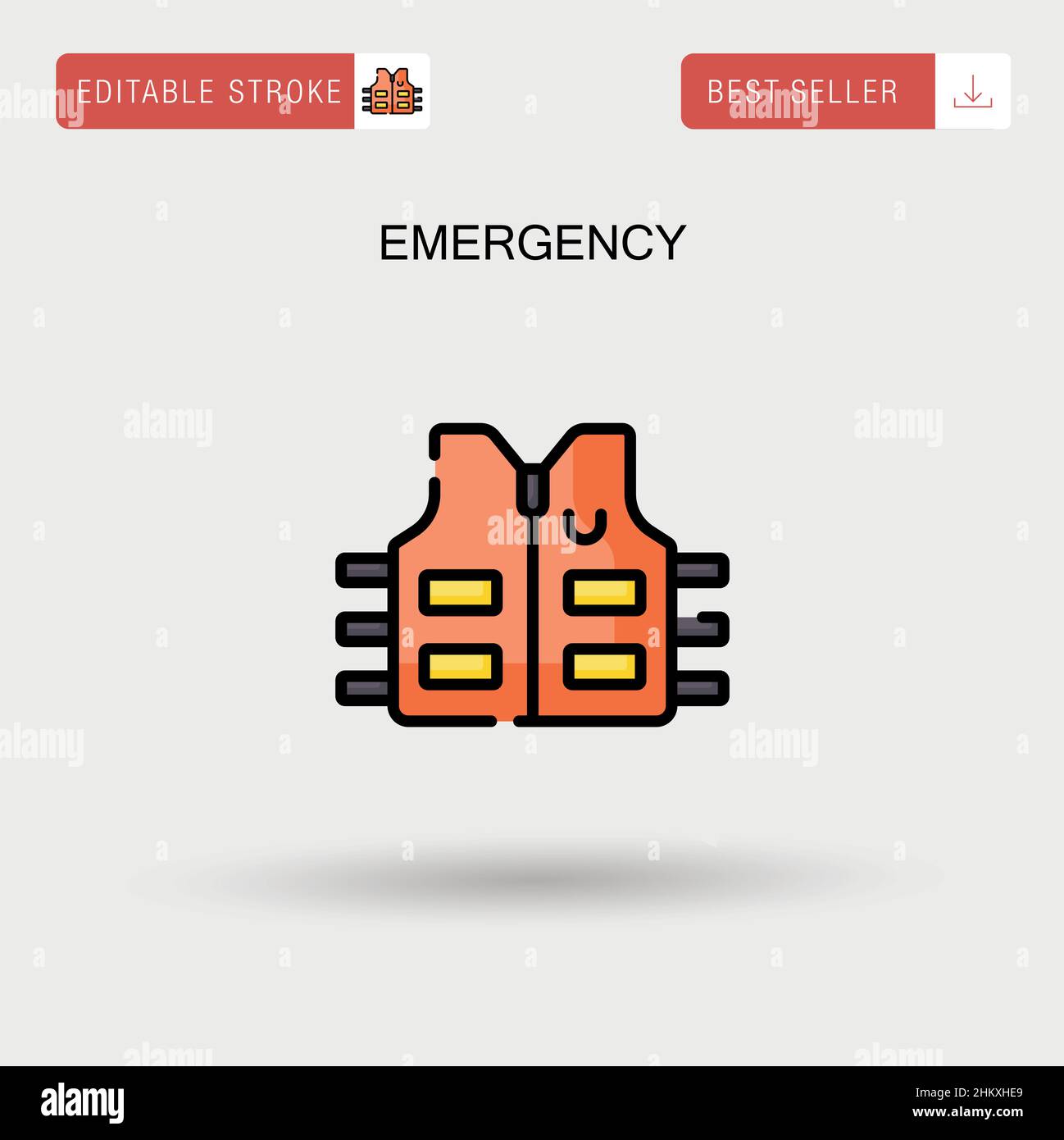 Emergency Simple vector icon Stock Vector Image & Art - Alamy