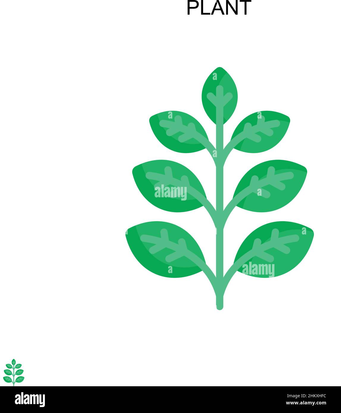 Plant Simple vector icon. Illustration symbol design template for web ...