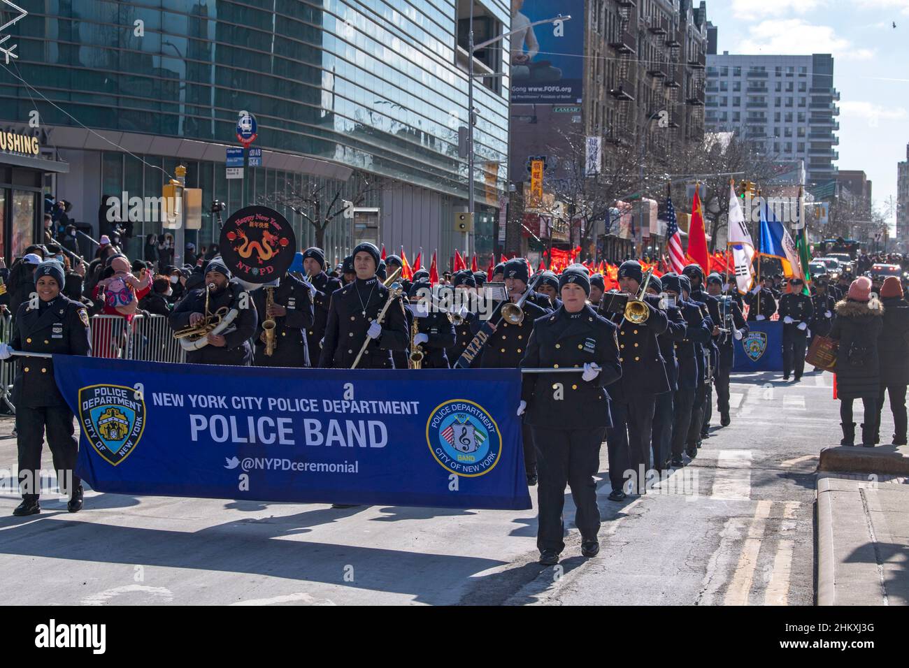 Nypd marching band hi-res stock photography and images - Alamy