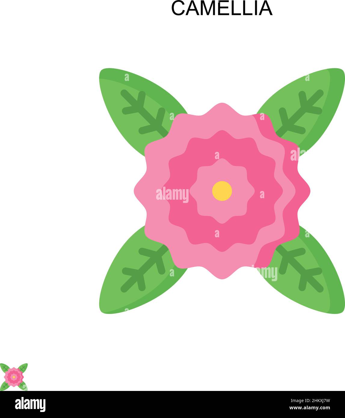 Camellia garden Stock Vector Images - Alamy