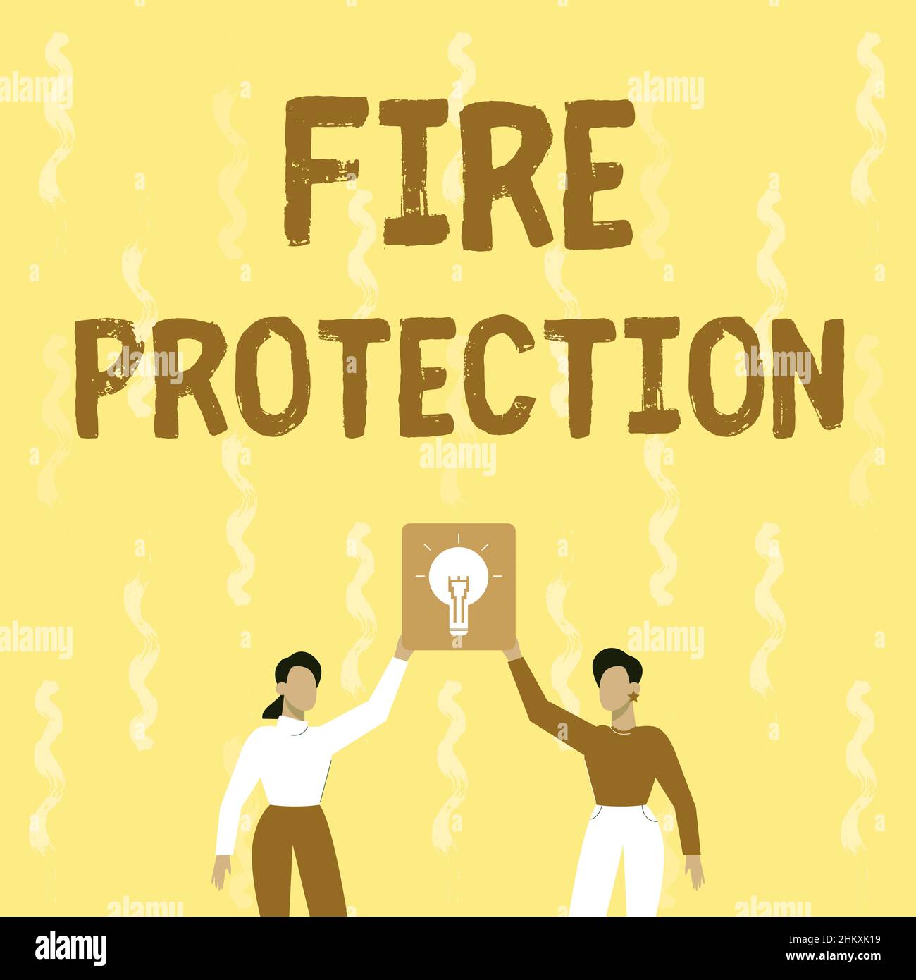 Hand writing sign Fire Protection. Business showcase measures taken to ...