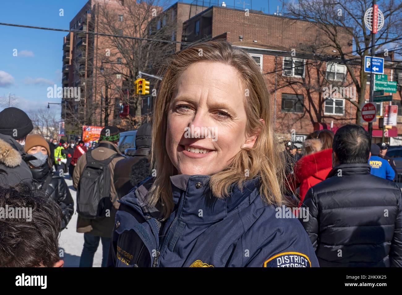 Queens District Attorney Melinda Katz attends the Flushing Chinese ...