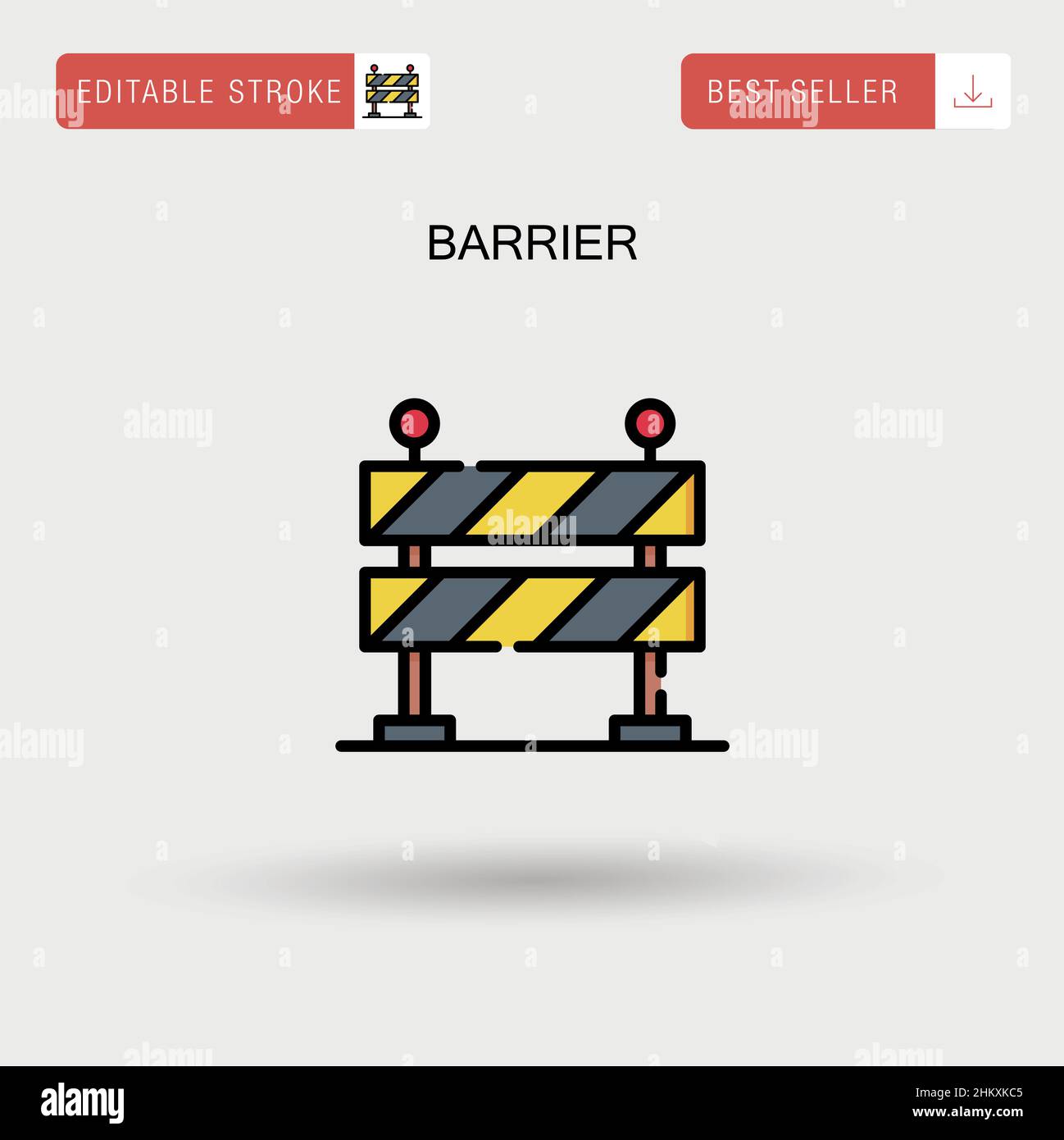 Barrier Simple vector icon Stock Vector Image & Art - Alamy