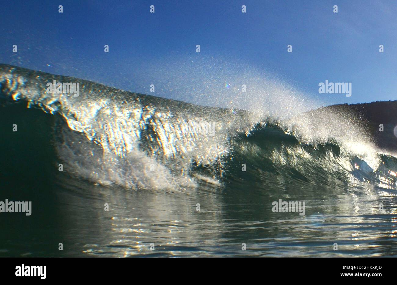Beautiful view of an ocean waves Stock Photo - Alamy