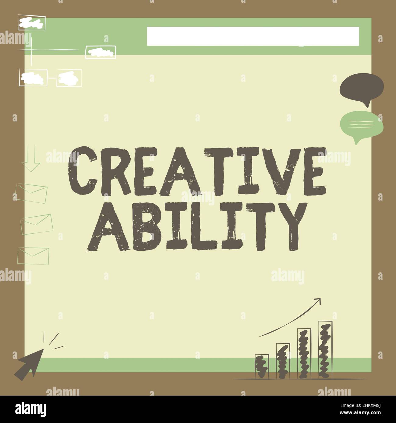 Text caption presenting Creative Ability. Business approach able to ...