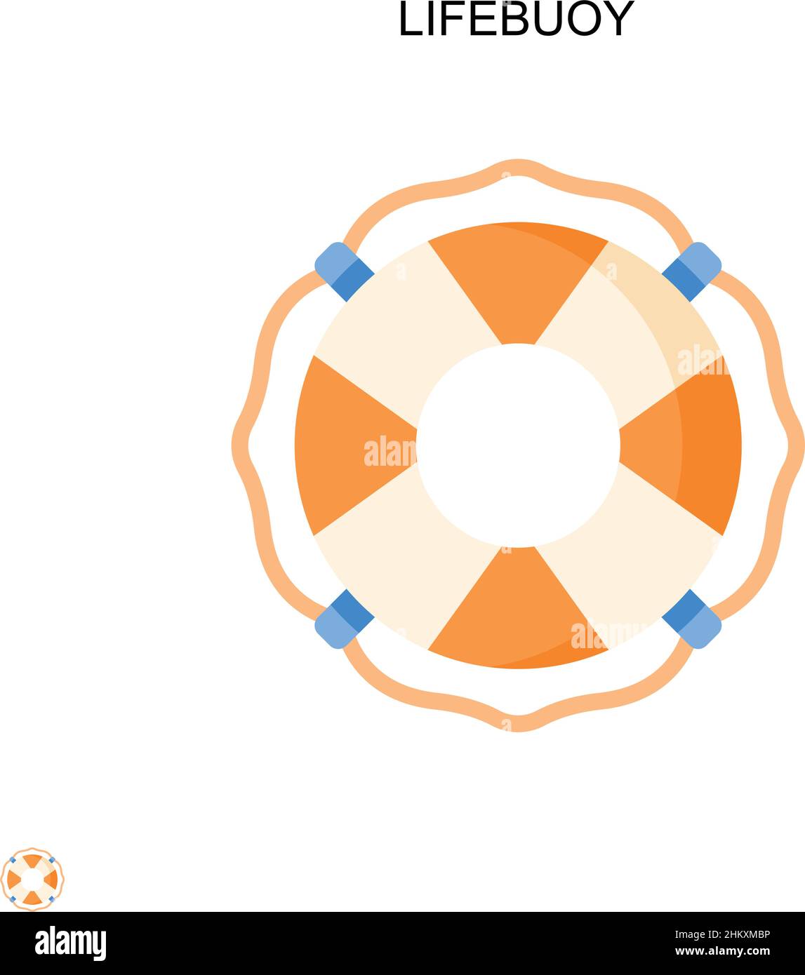 Lifebuoy Simple vector icon. Illustration symbol design template for ...