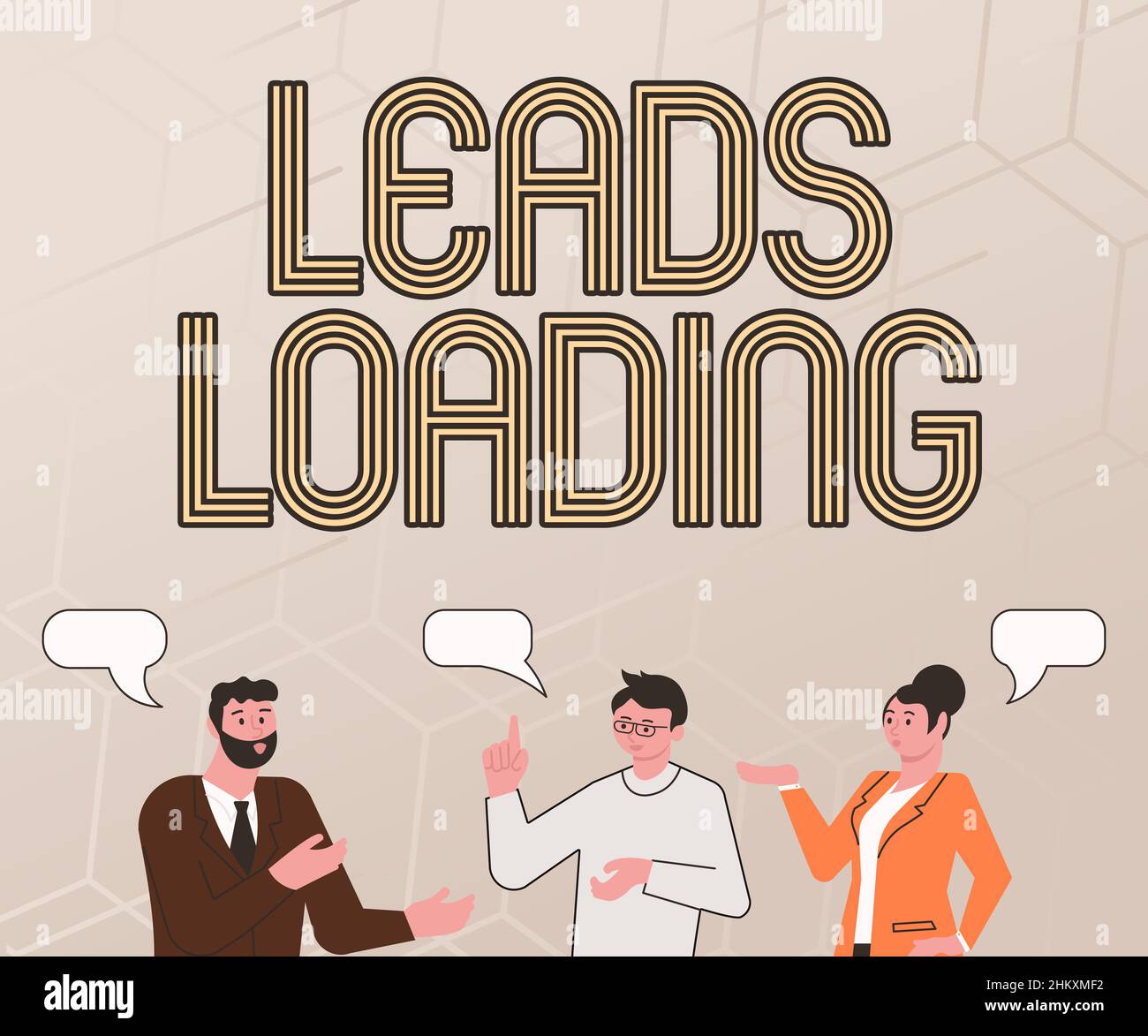 Text showing inspiration Leads Loading. Business concept Initiating customer regards with the ...