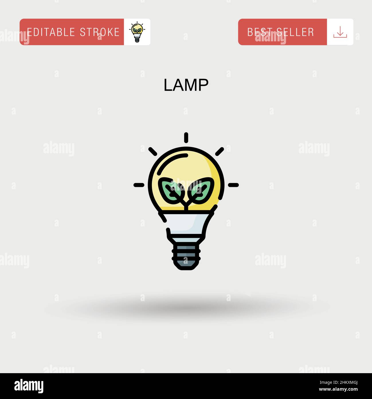 Lamp Simple vector icon Stock Vector Image & Art - Alamy