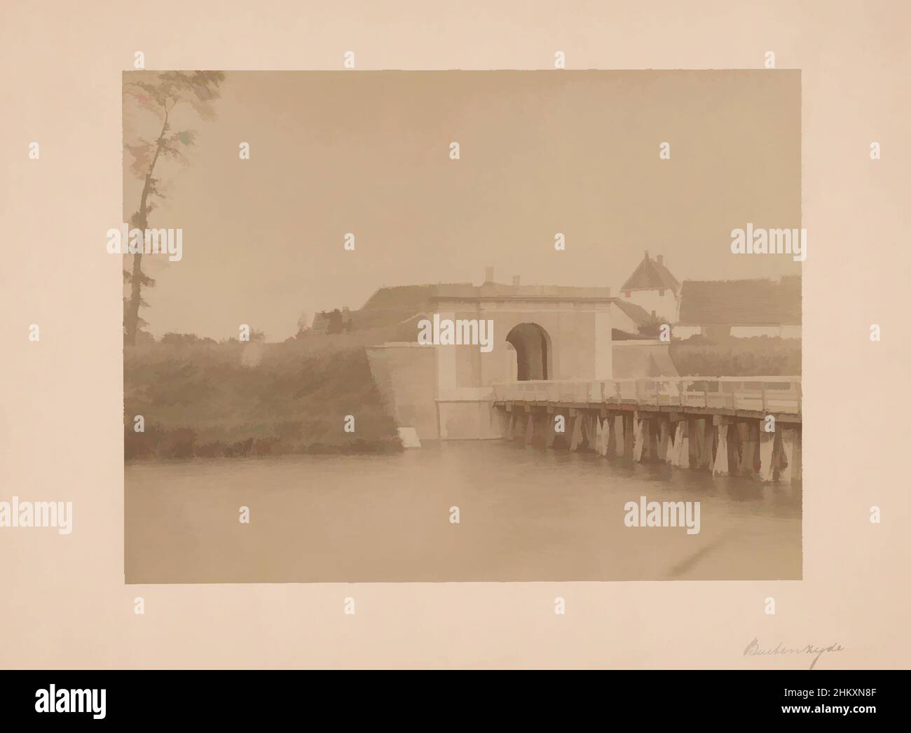 Art inspired by View of the south gate in Brielle, anoniem ...