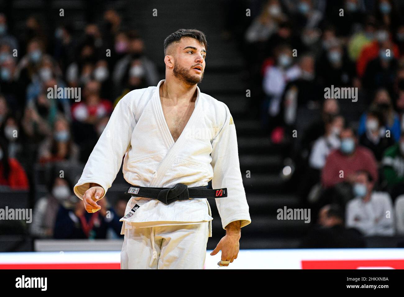 Men's -73 kg, Fabio Basile of Italy competes during the Paris Grand ...