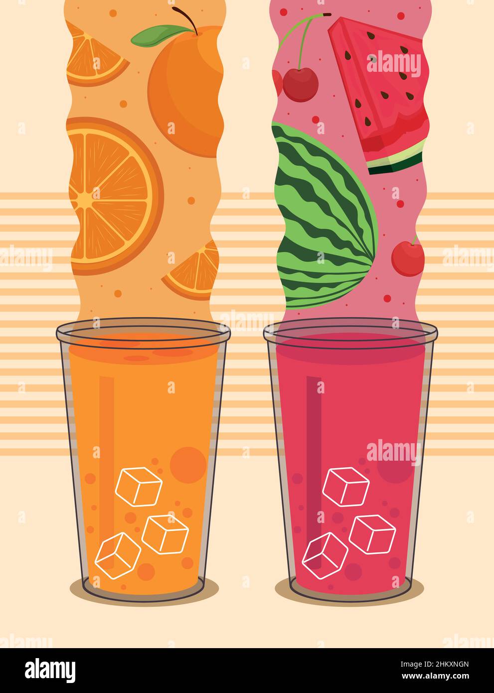 smoothies refreshment drink Stock Vector Image & Art - Alamy