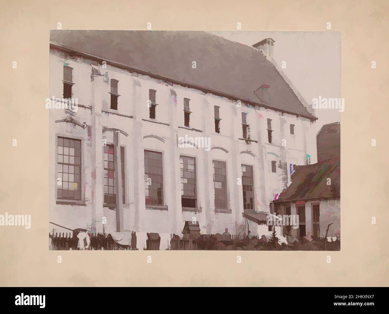 Art inspired by Part of the facade of (presumably) the orphanage of ...