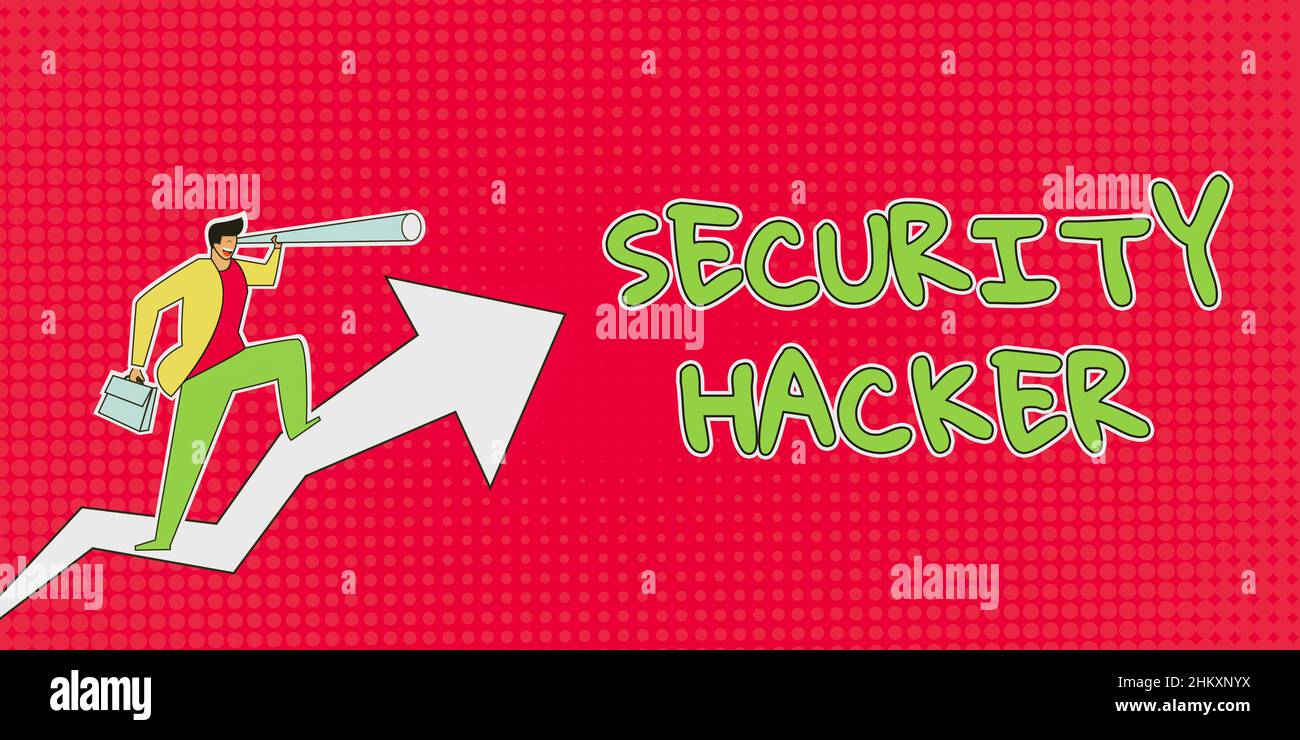Conceptual caption Security Hacker. Concept meaning someone who ...