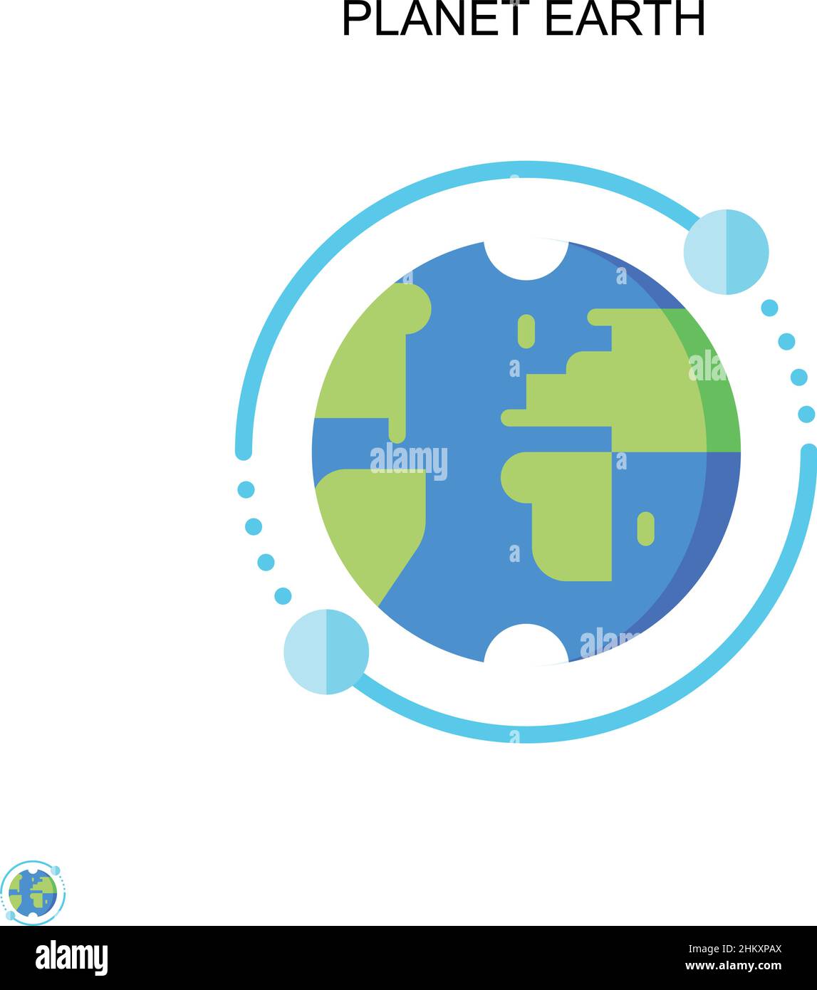 Planet earth Simple vector icon. Illustration symbol design template ...