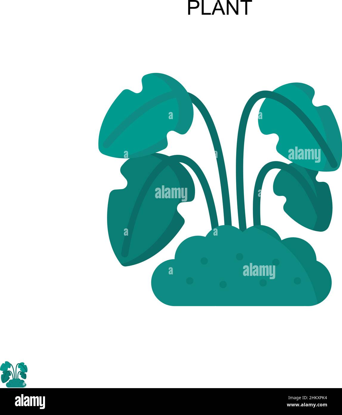 Plant Simple vector icon. Illustration symbol design template for web ...