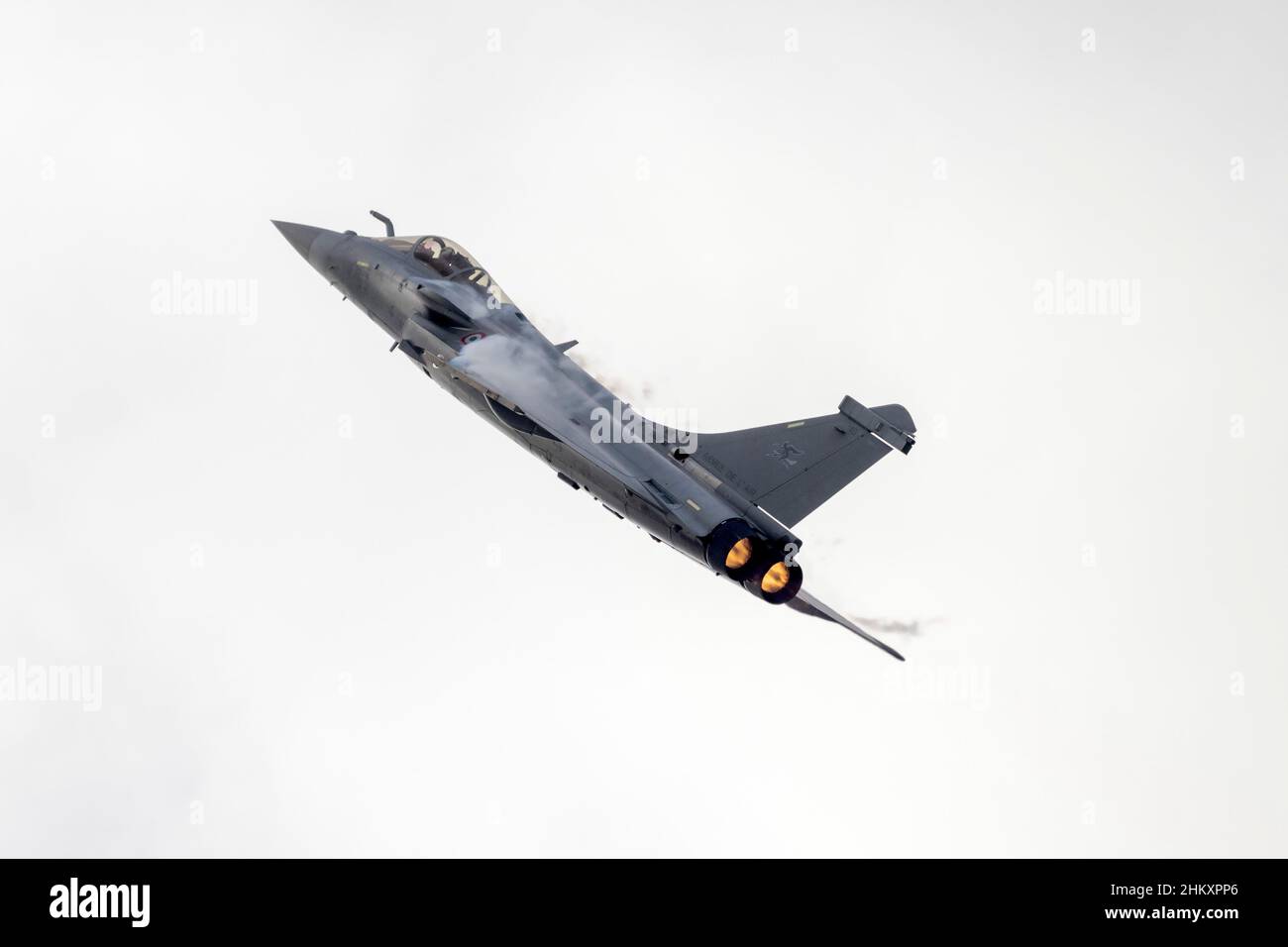 French Air Force Dassault Rafale C (REG: 140) on a display over the sea ...