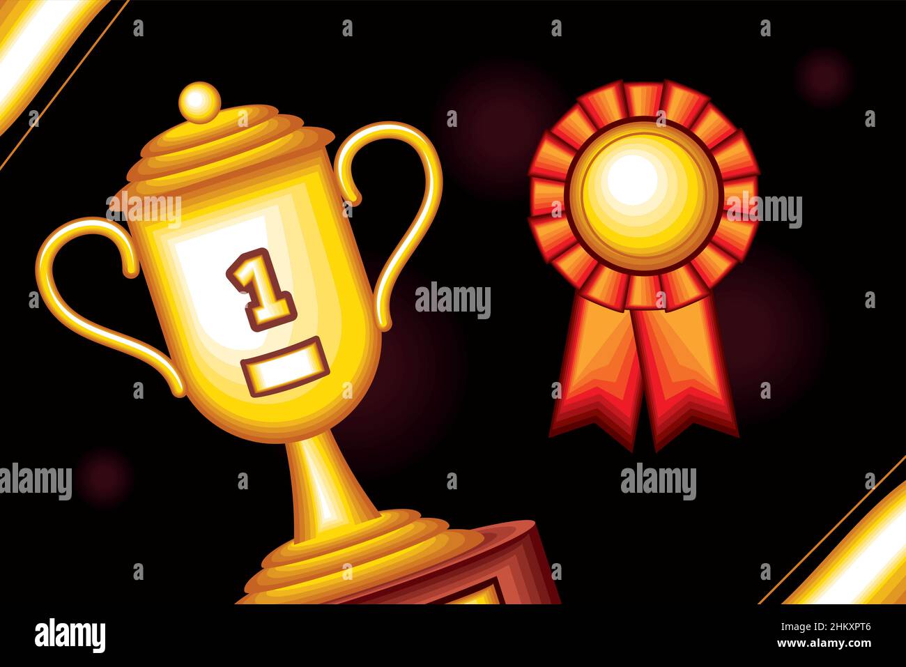trophy and medal Stock Vector Image & Art - Alamy