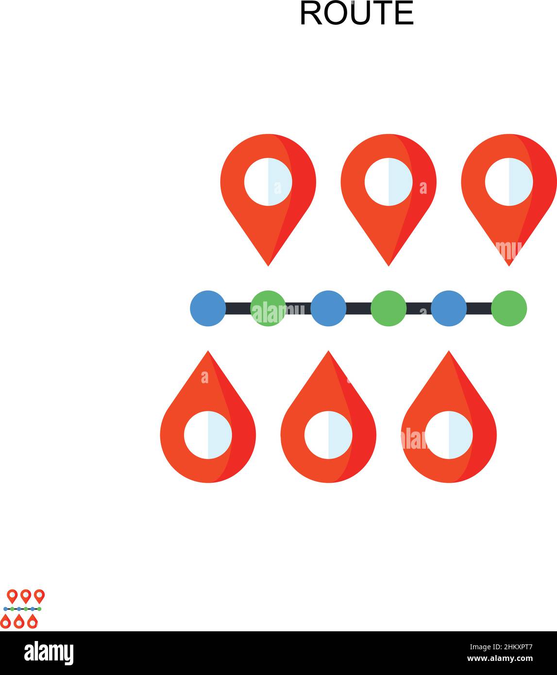 Map of historic old route 66 hi-res stock photography and images - Alamy