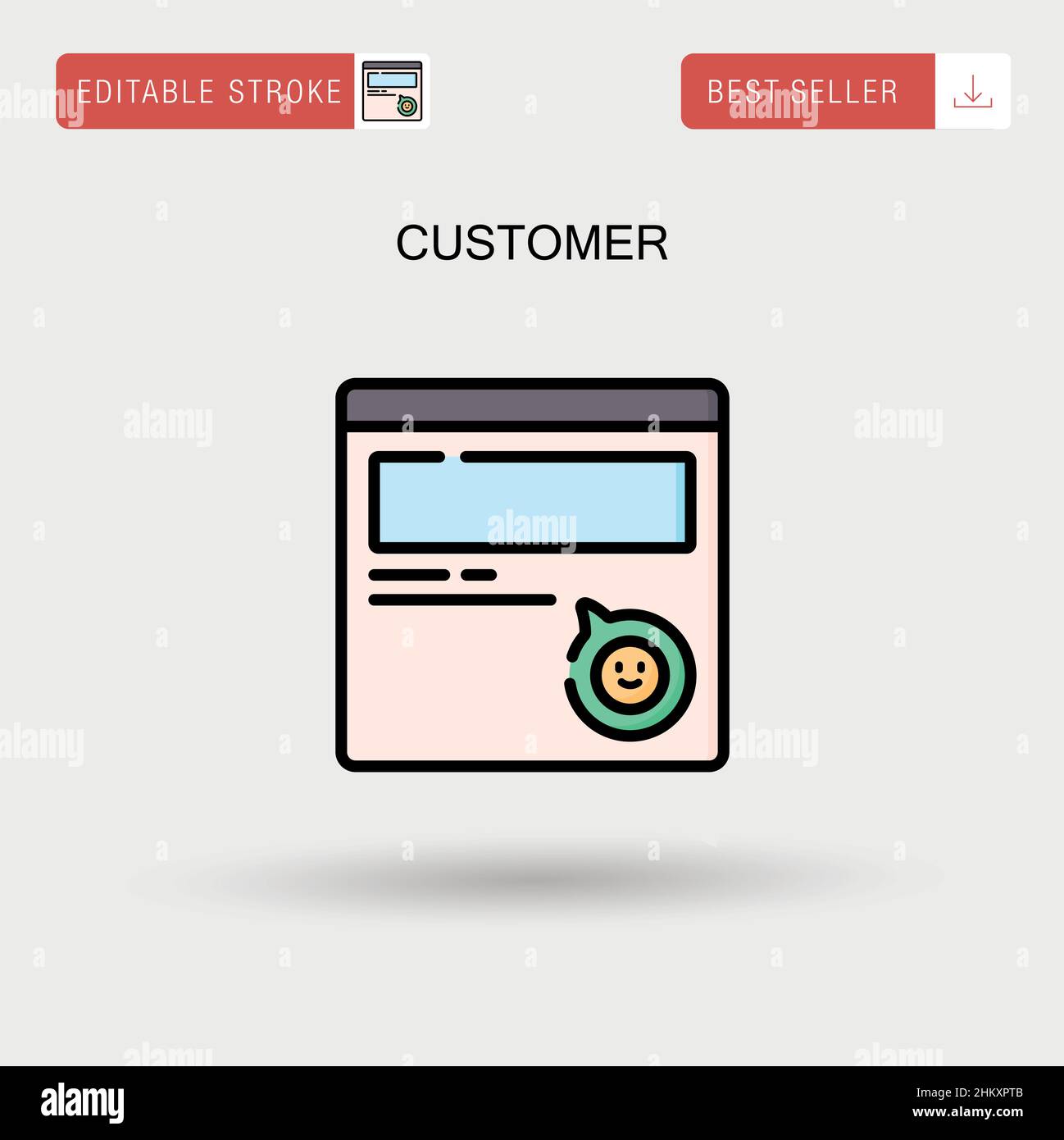 Happy customer icon hi-res stock photography and images - Alamy