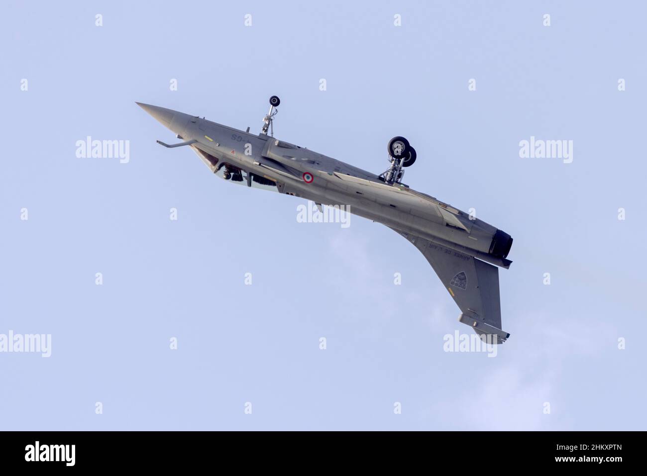 French Air Force Dassault Rafale C (REG: 140) on a display over the sea ...