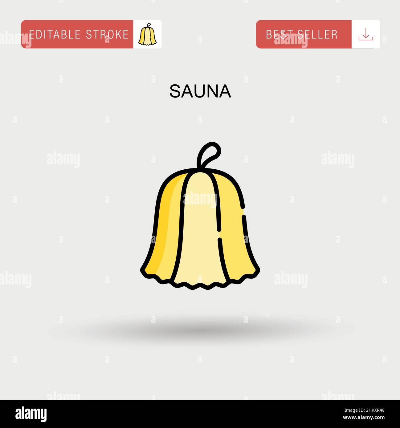 Sauna hygiene accessories bath Stock Vector Images - Alamy