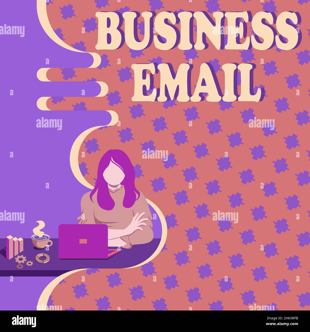 Text caption presenting Business Email. Business concept the email ...