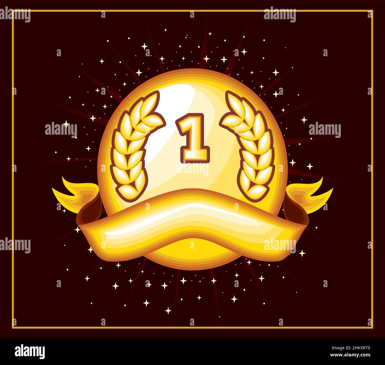 gold number one award Stock Vector Image & Art - Alamy