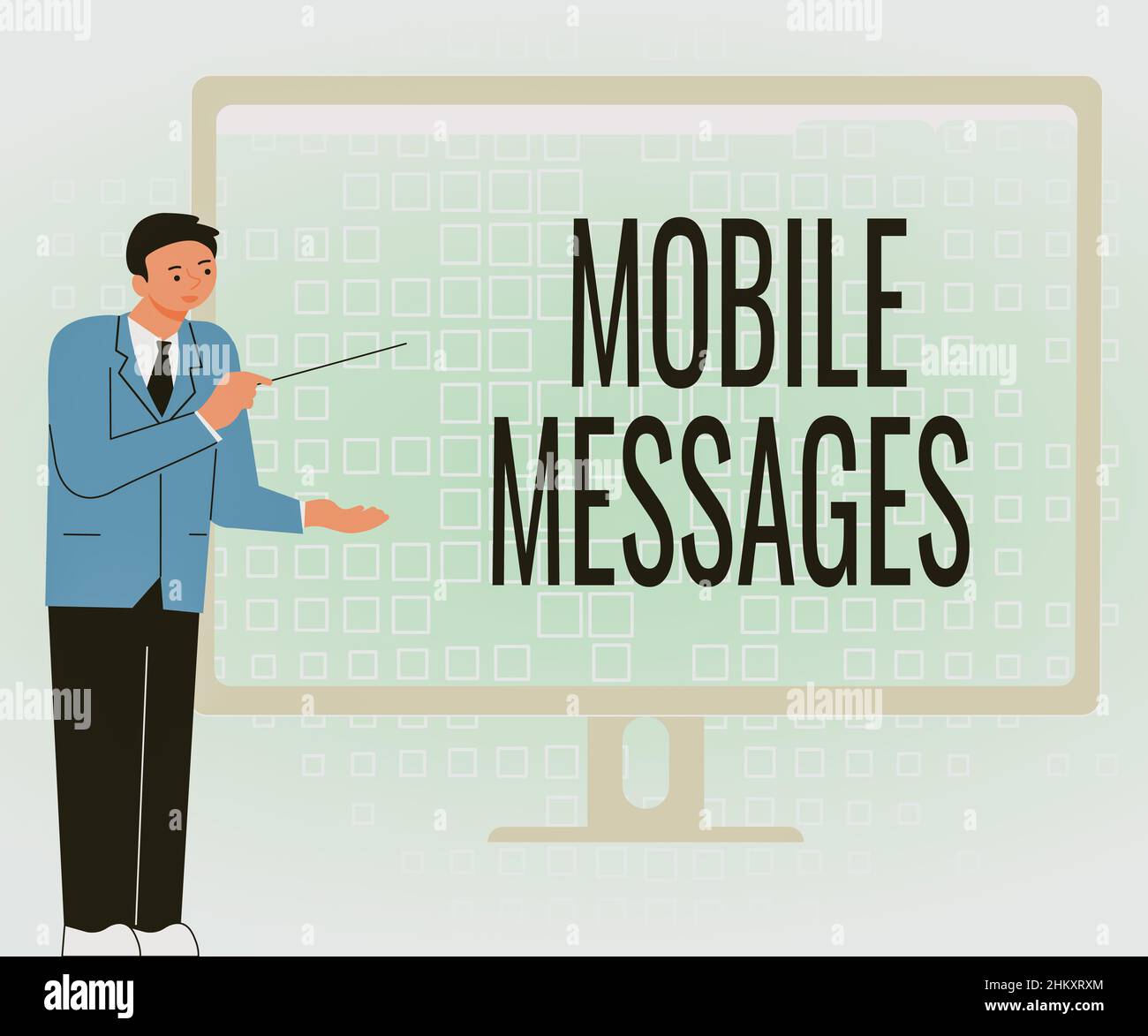 Conceptual Caption Mobile Messages Word For The Act Of Composing And Sending Electronic