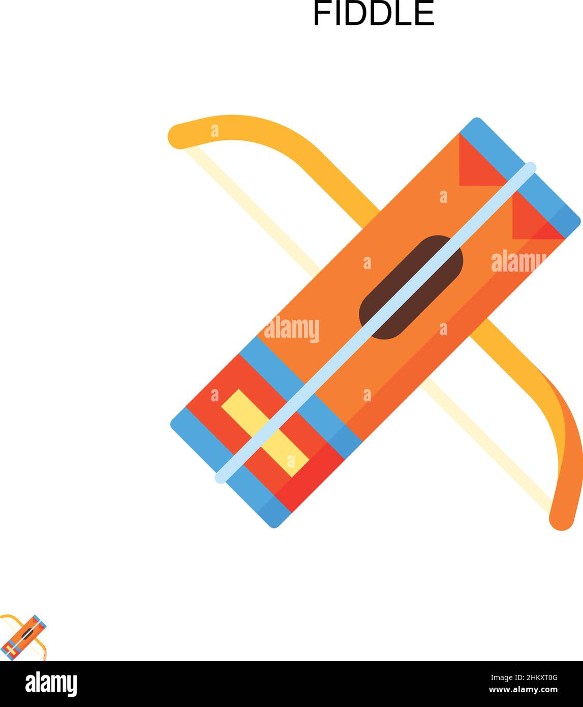 Fiddle Simple vector icon. Illustration symbol design template for web mobile UI element Stock ...