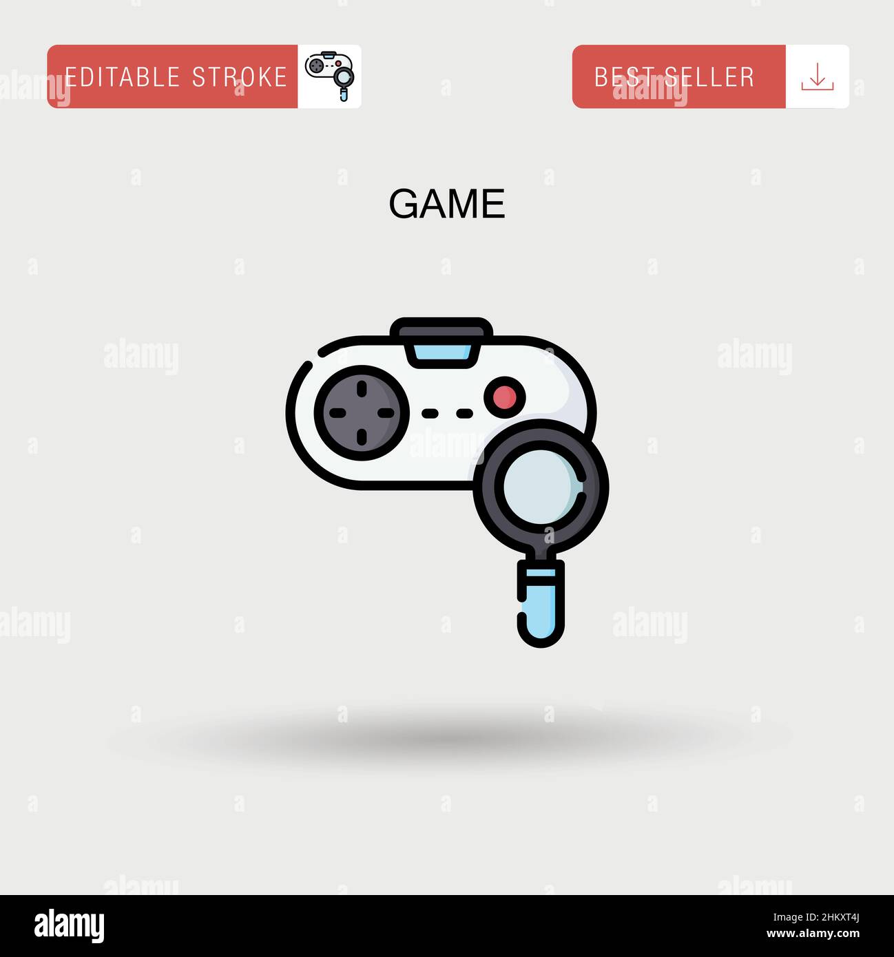 Game Simple vector icon Stock Vector Image & Art - Alamy