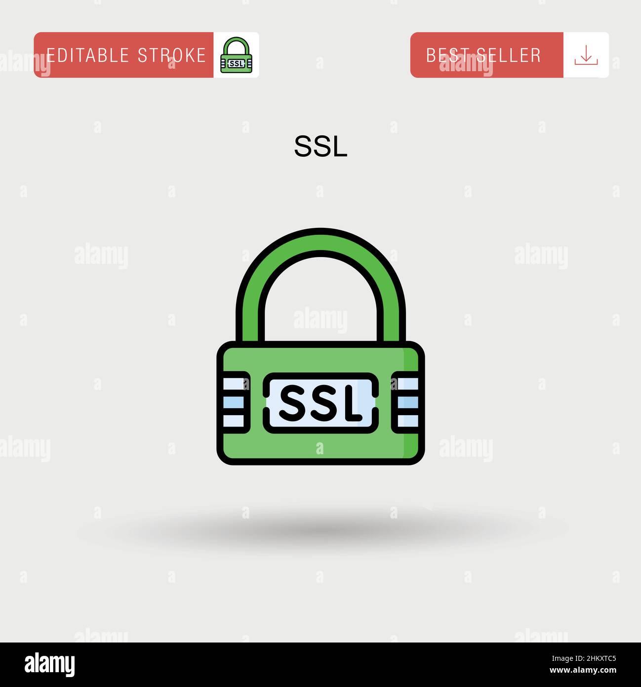 Ssl Simple vector icon Stock Vector Image & Art - Alamy