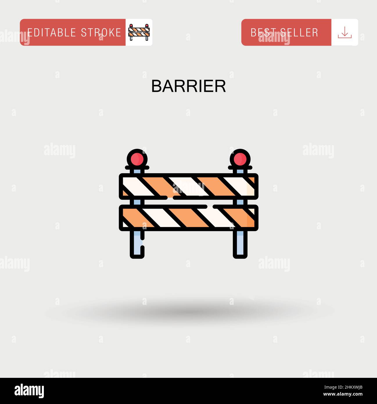 Barrier Simple vector icon Stock Vector Image & Art - Alamy