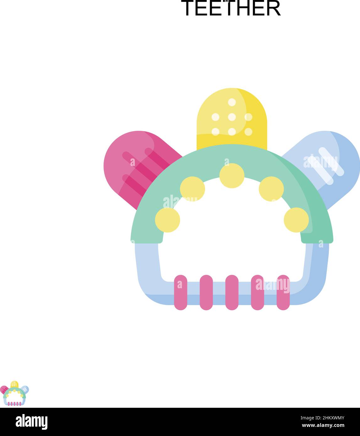 Infant toddler chewing Stock Vector Images - Alamy