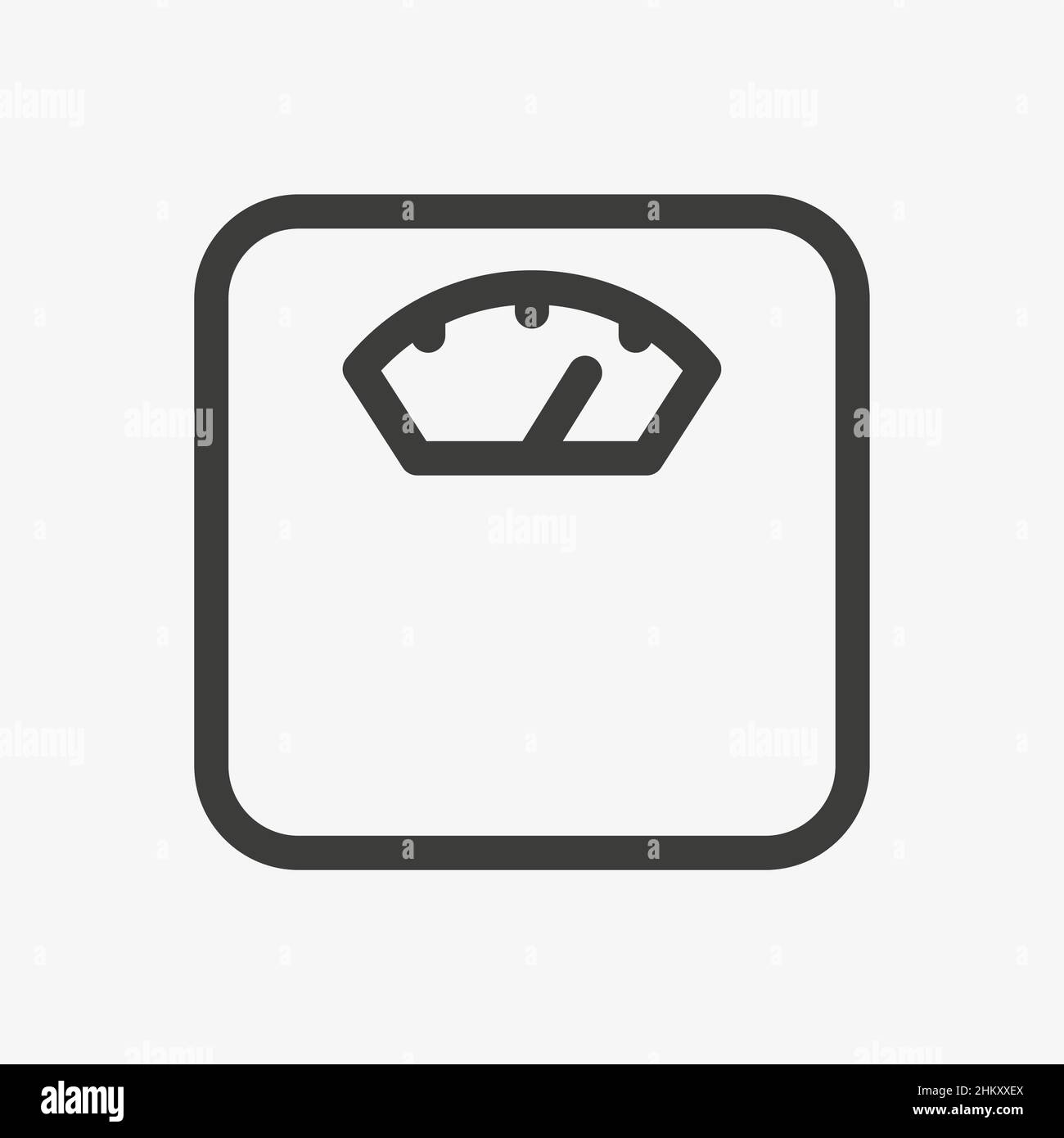 Weight scale vector icon on white background Stock Vector Image & Art ...