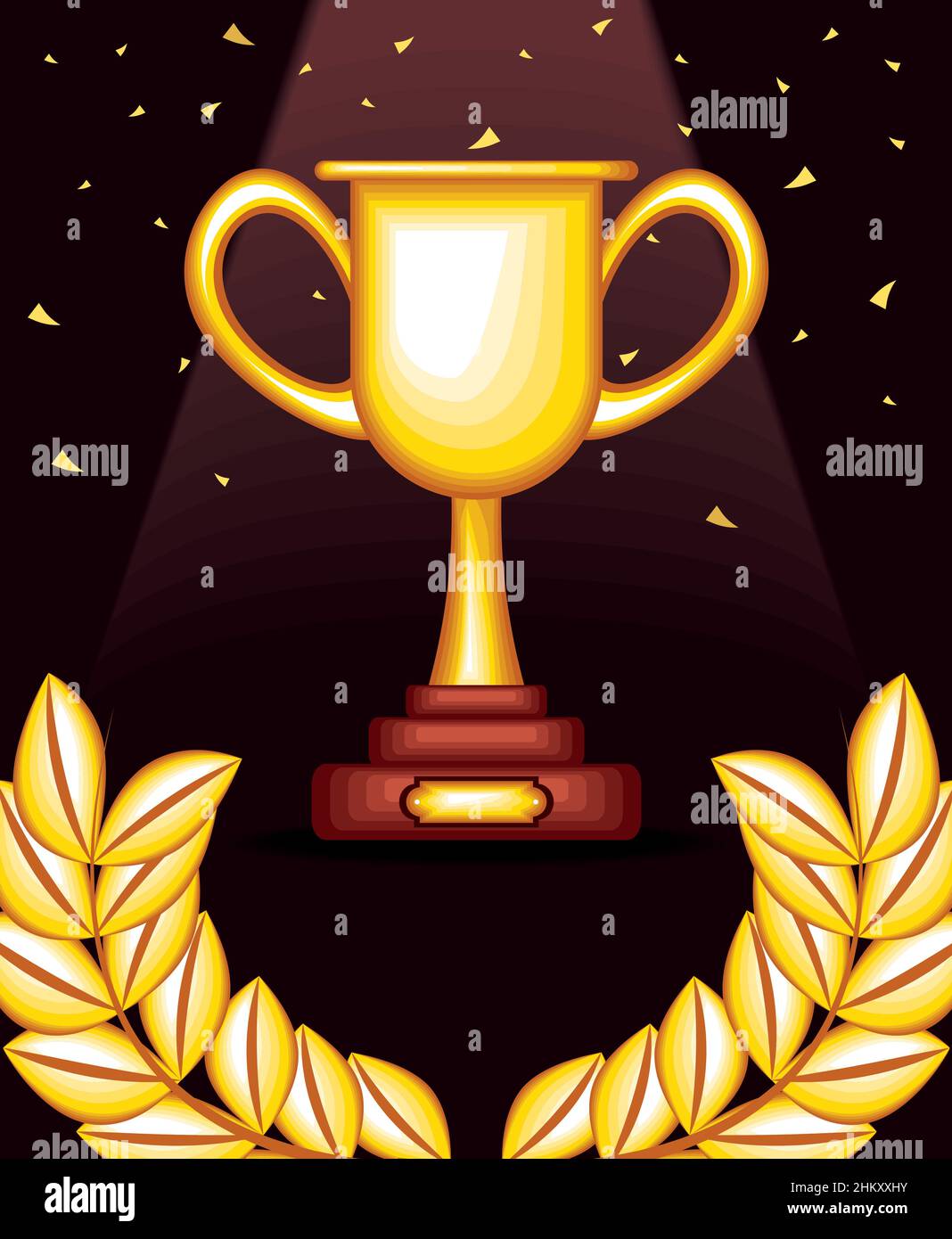 gold trophy and emblem Stock Vector Image & Art - Alamy