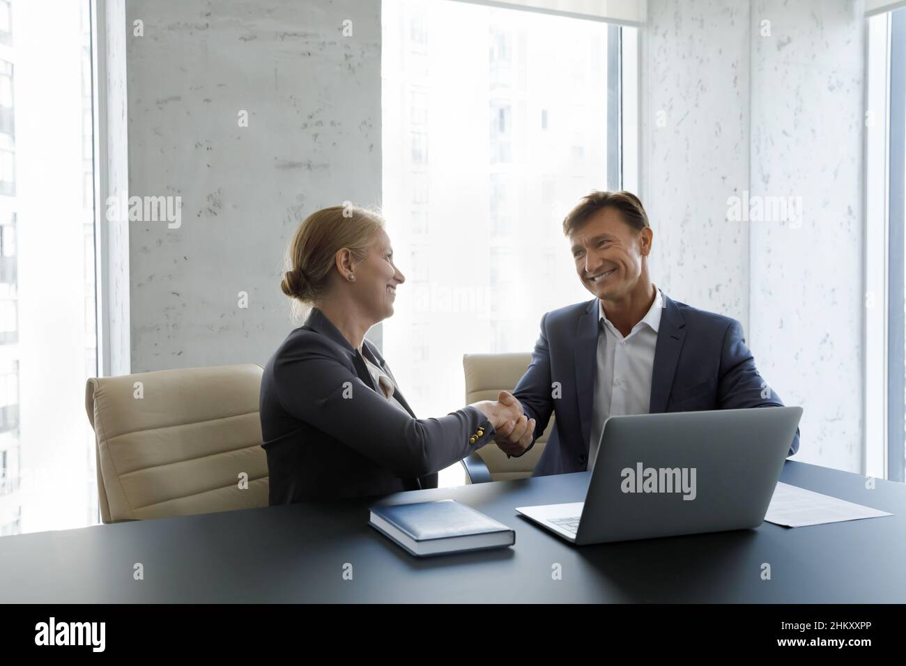 Confident senior adult job interview hi-res stock photography and ...