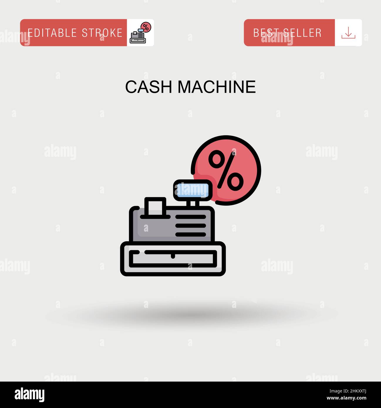 Cash machine Simple vector icon Stock Vector Image & Art - Alamy