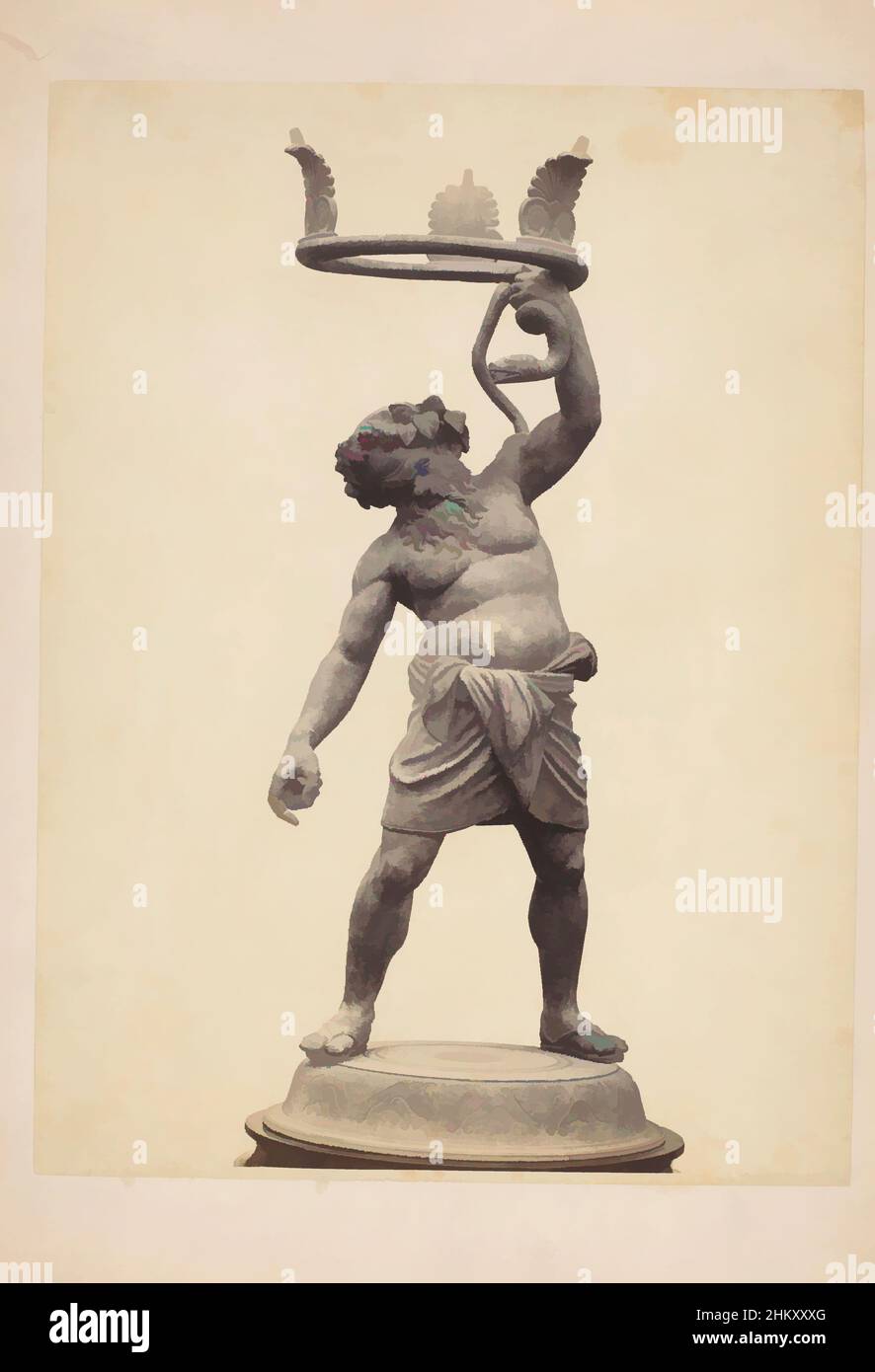 Art inspired by Bronze statue of Silenus with a snake, from Pompeii ...