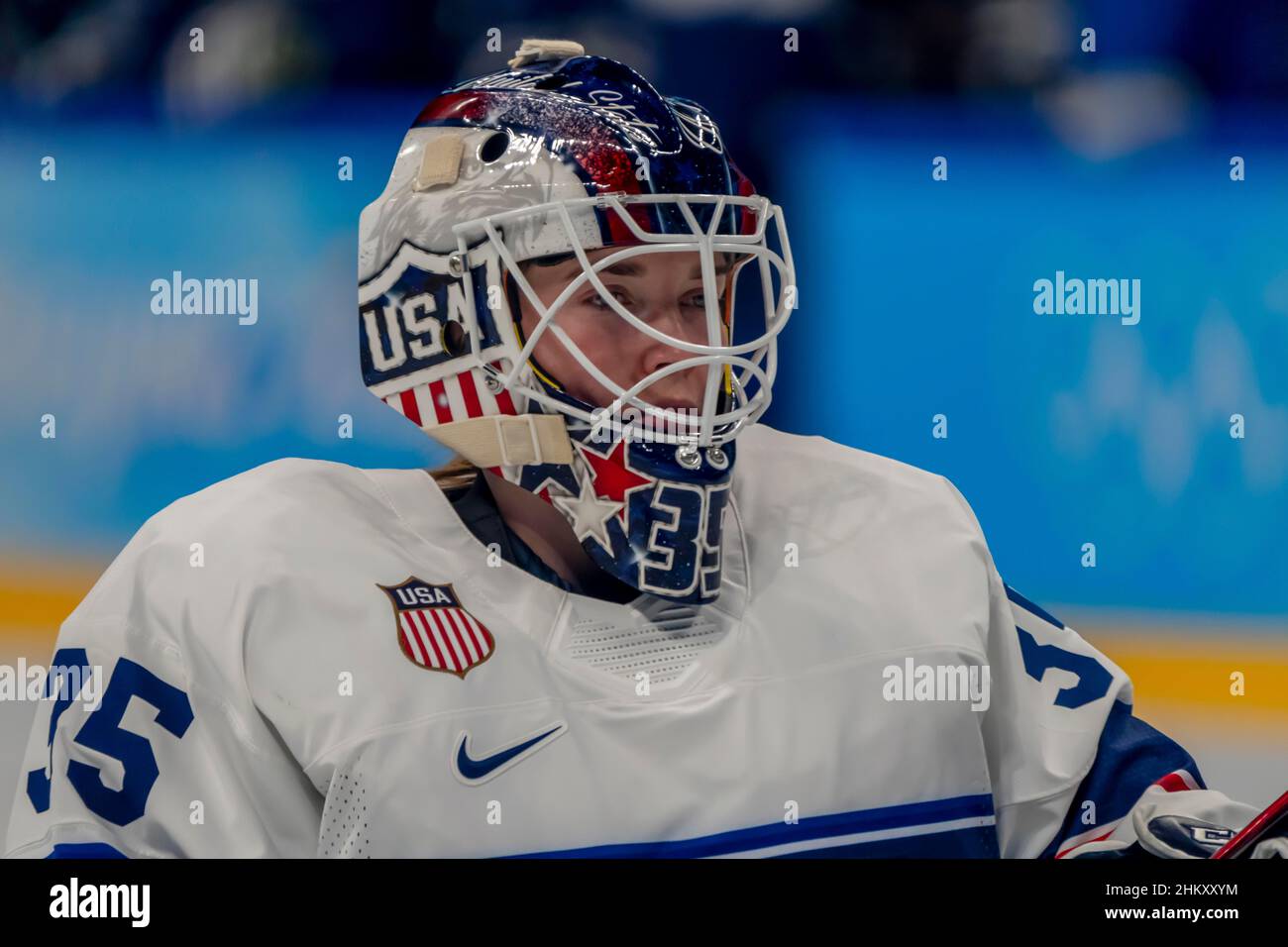 Beijing, Hebei, China. 3rd Feb, 2022. Finland takes on Team USA in a ...