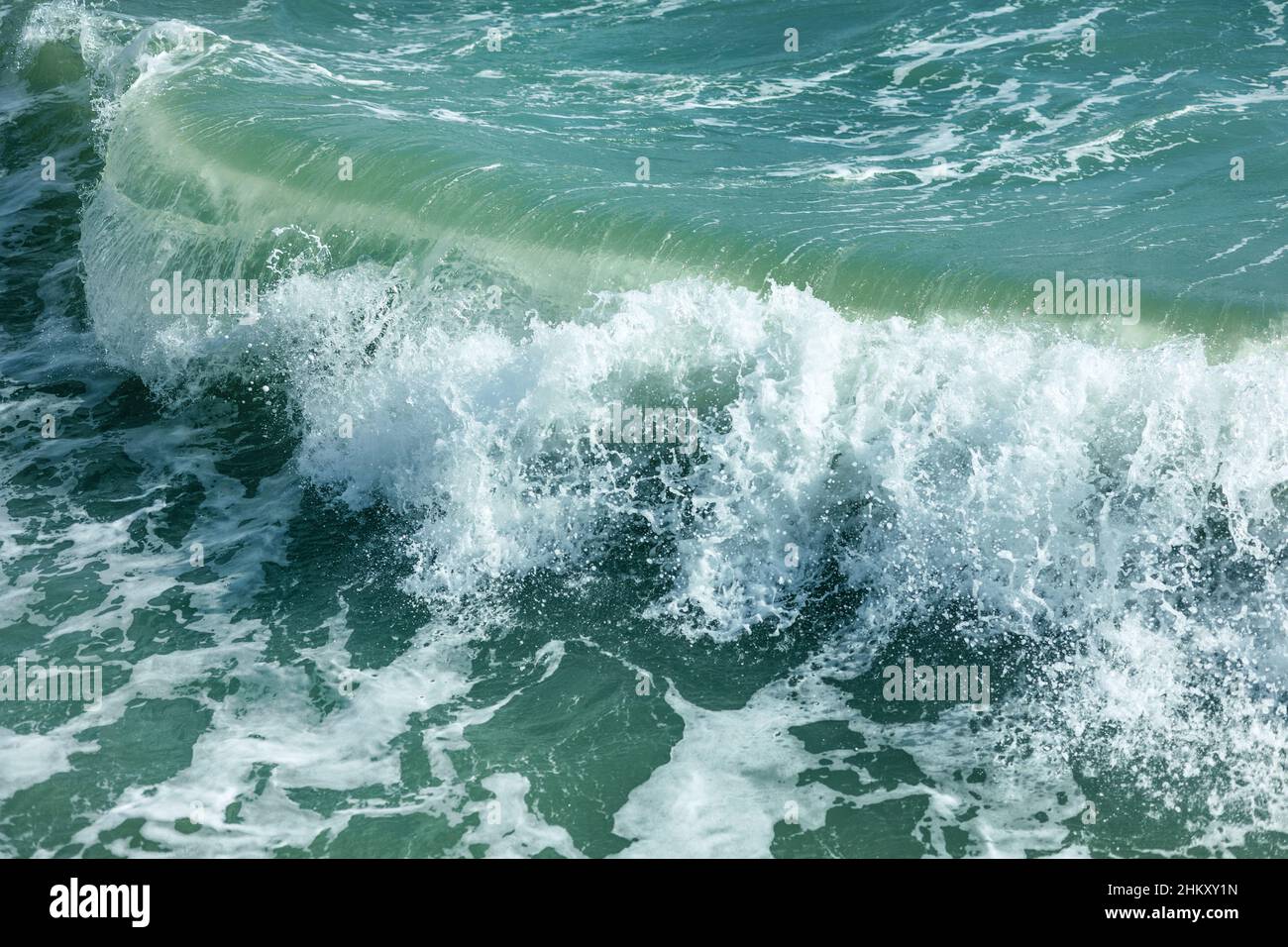close up of blue ocean wave Stock Photo - Alamy