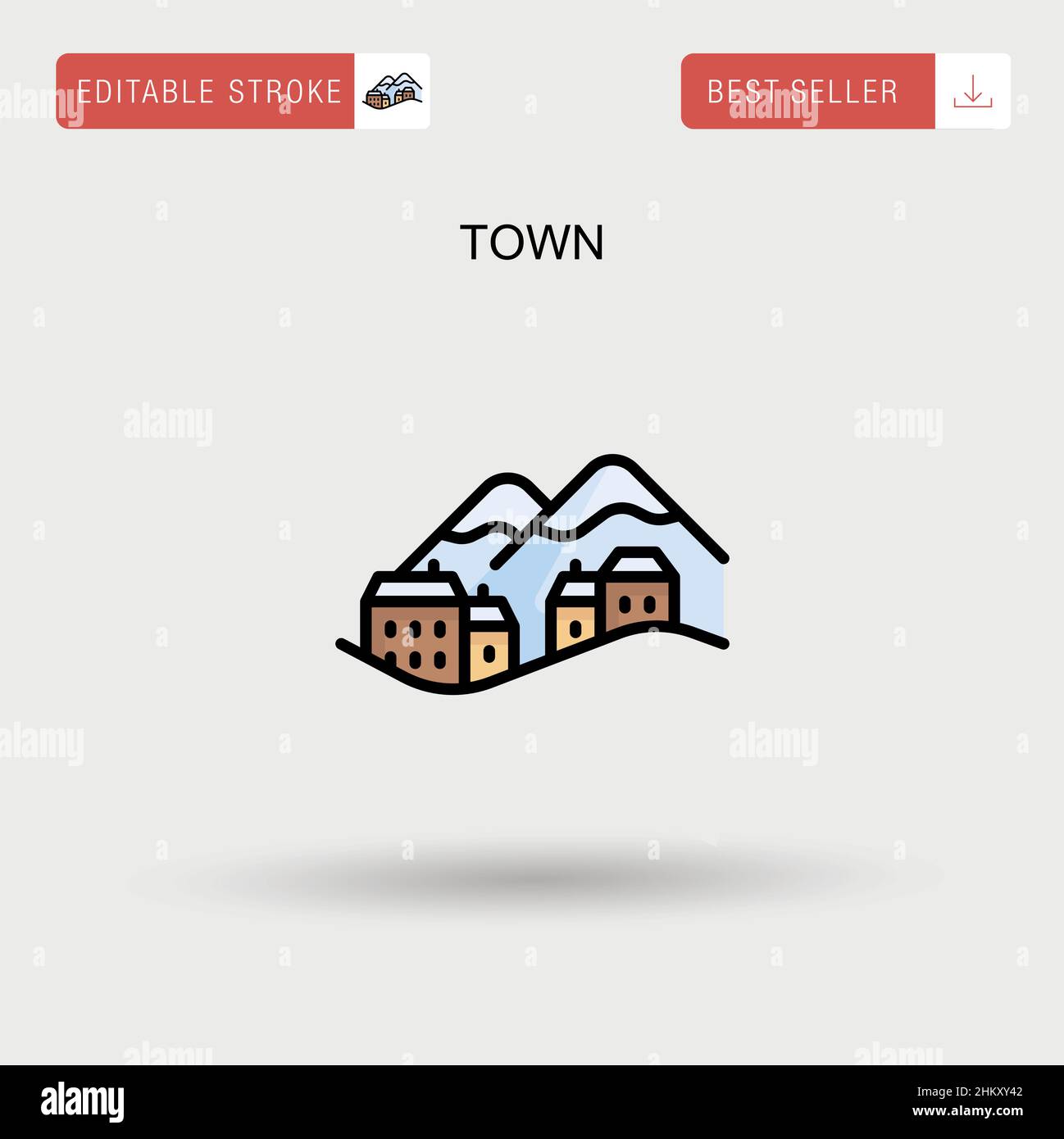 Urban landscape sunset Stock Vector Images - Alamy