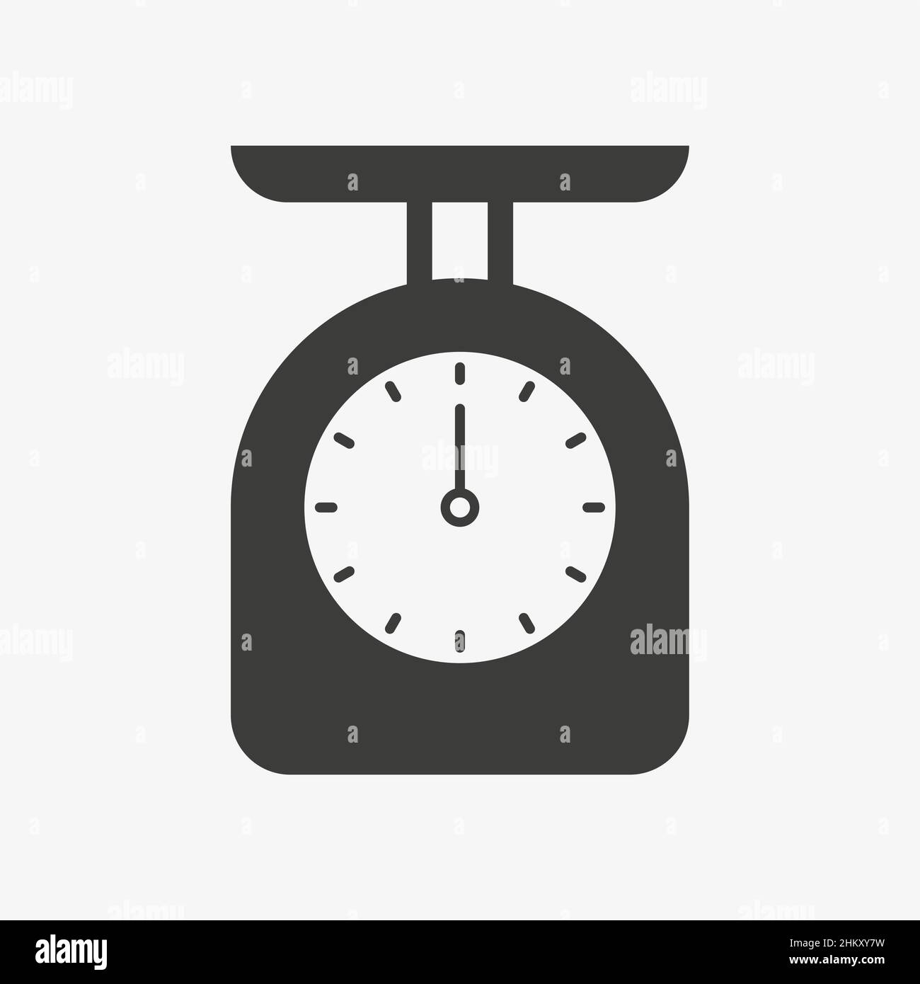 Food scale vector icon on white background Stock Vector Image & Art - Alamy