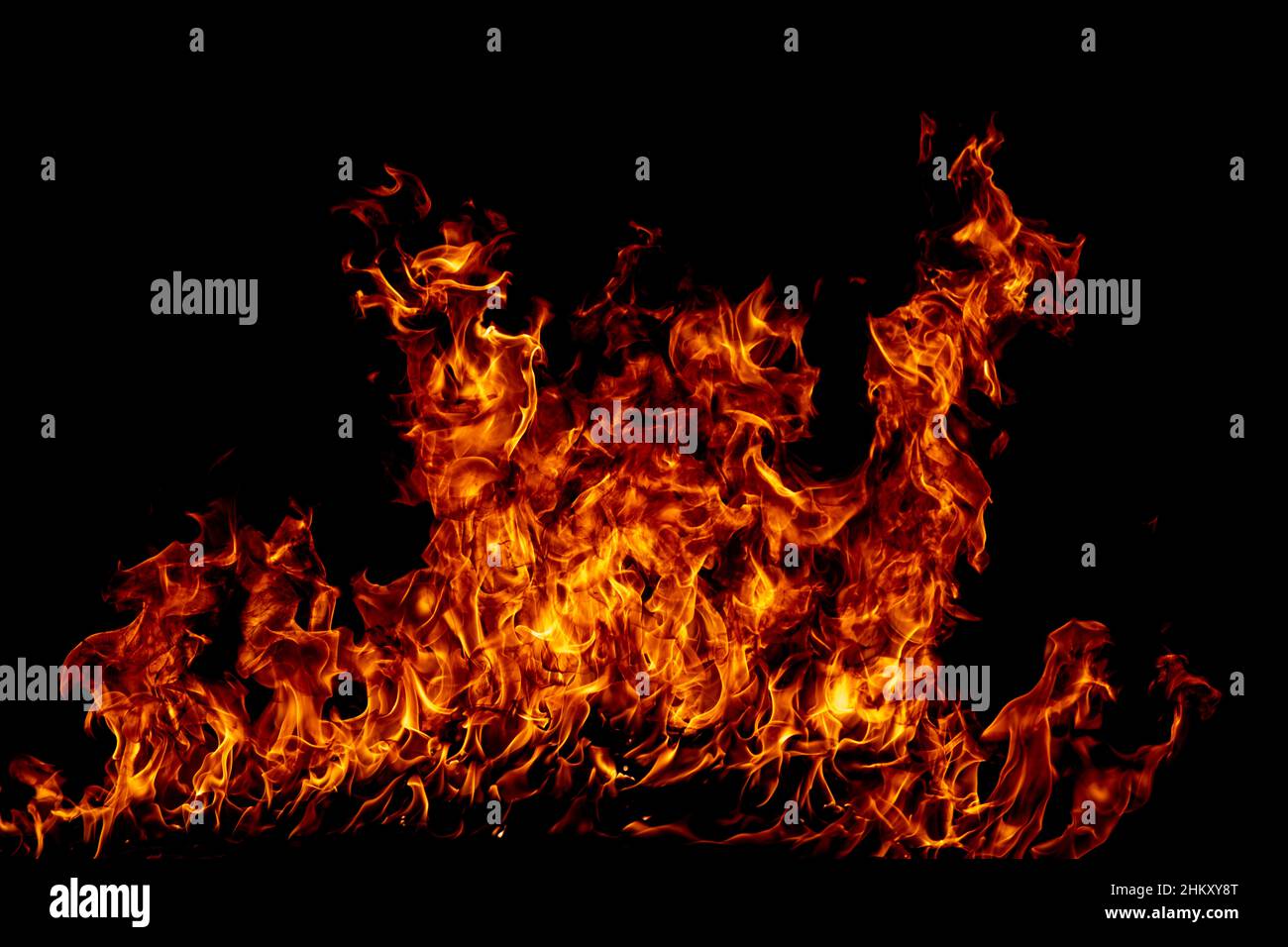 The fire, burning flame. Large burning flaming fire Stock Photo - Alamy