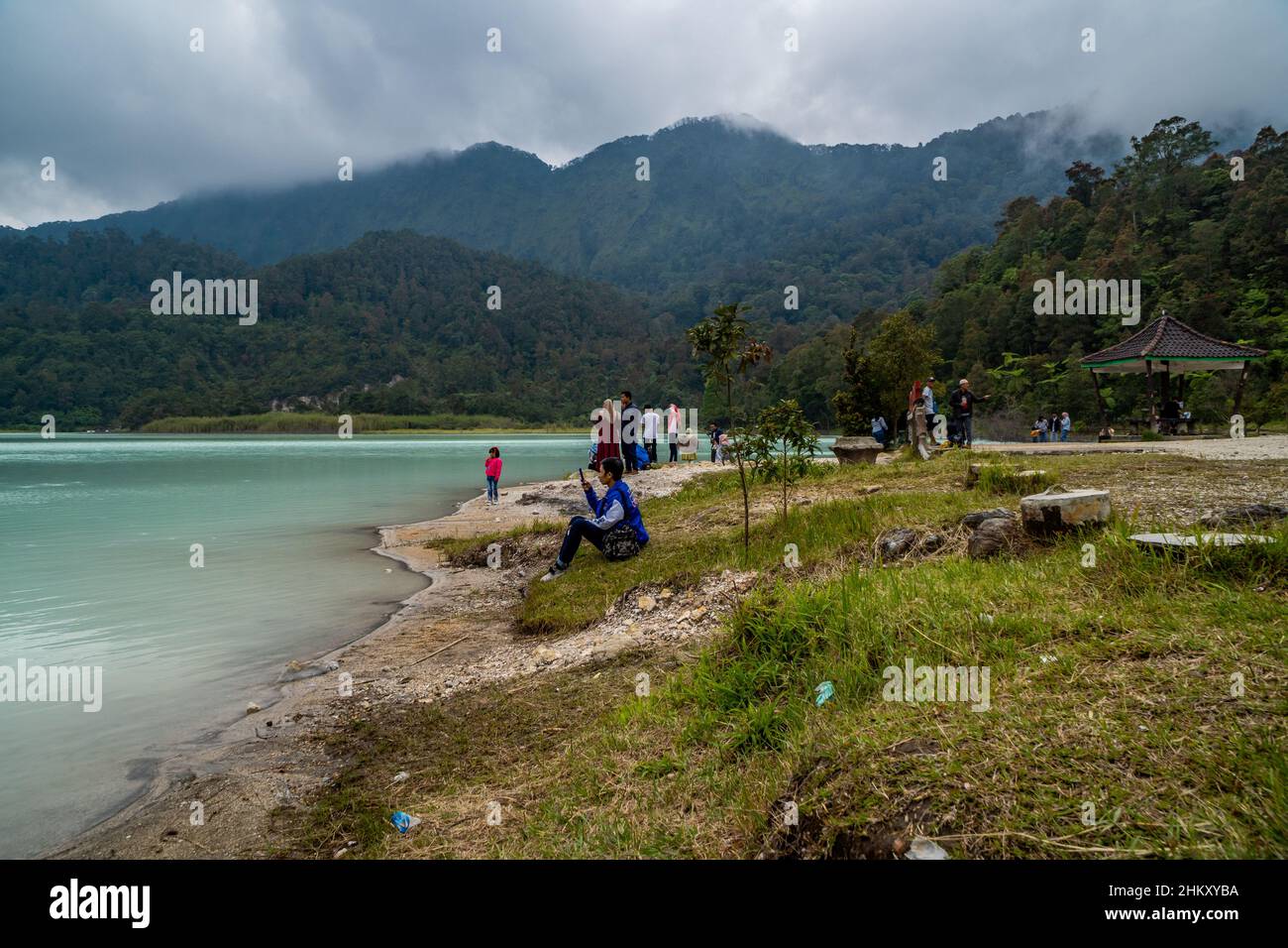 Natural tourist attraction area Talaga Bodas Garut Indonesia Stock ...