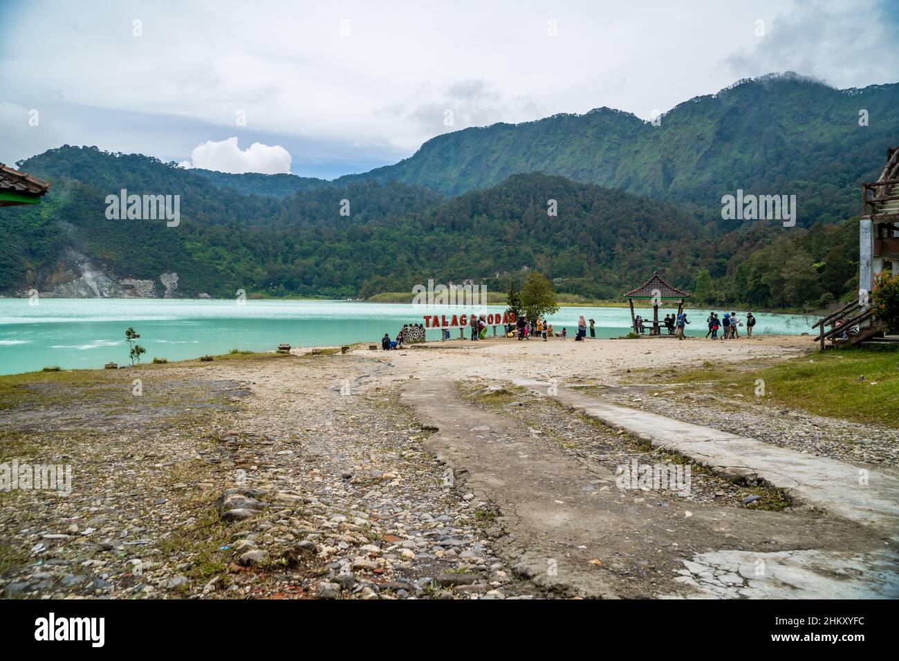 Natural tourist attraction area Talaga Bodas Garut Indonesia Stock ...