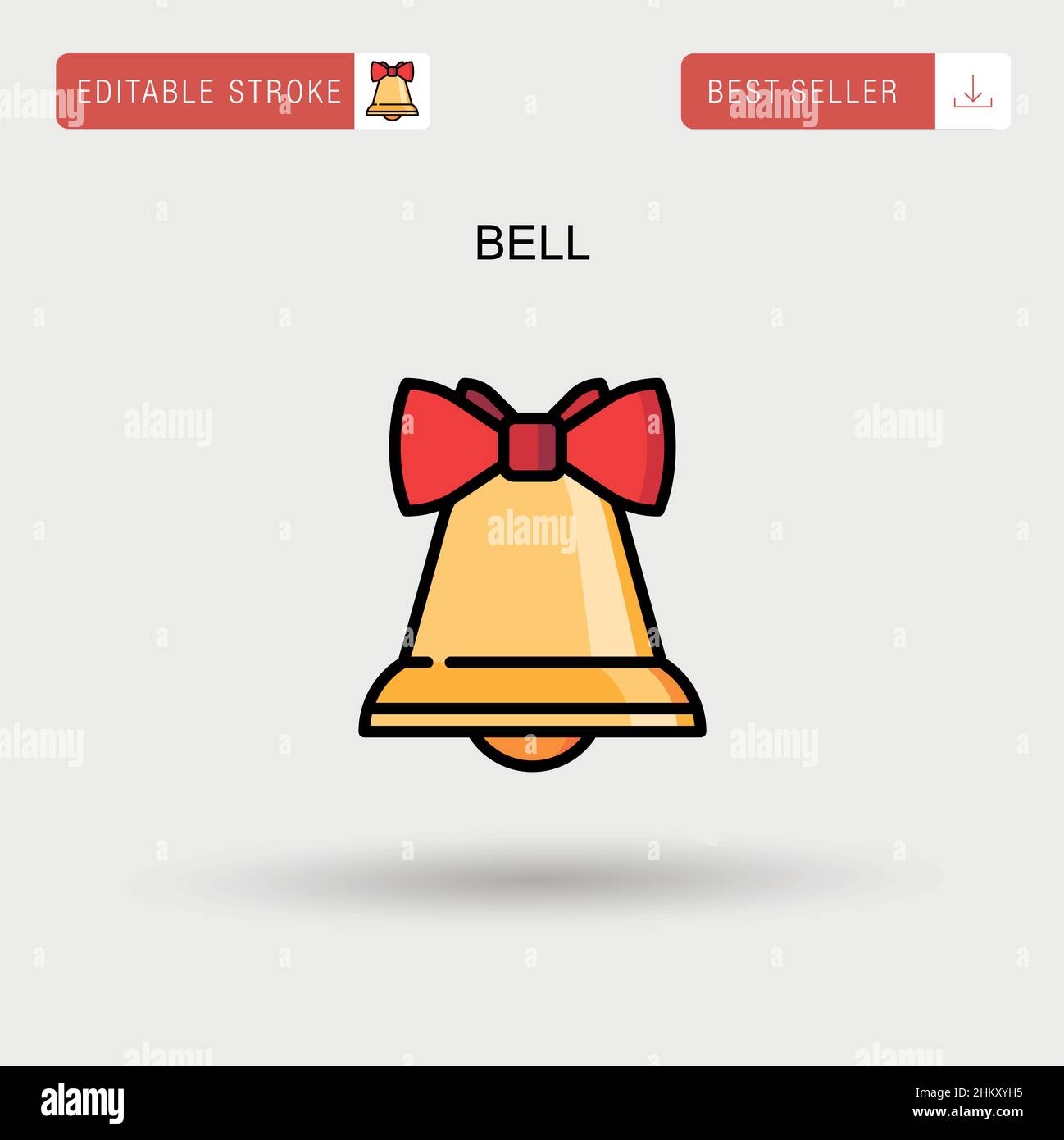 Bell Simple vector icon Stock Vector Image & Art - Alamy