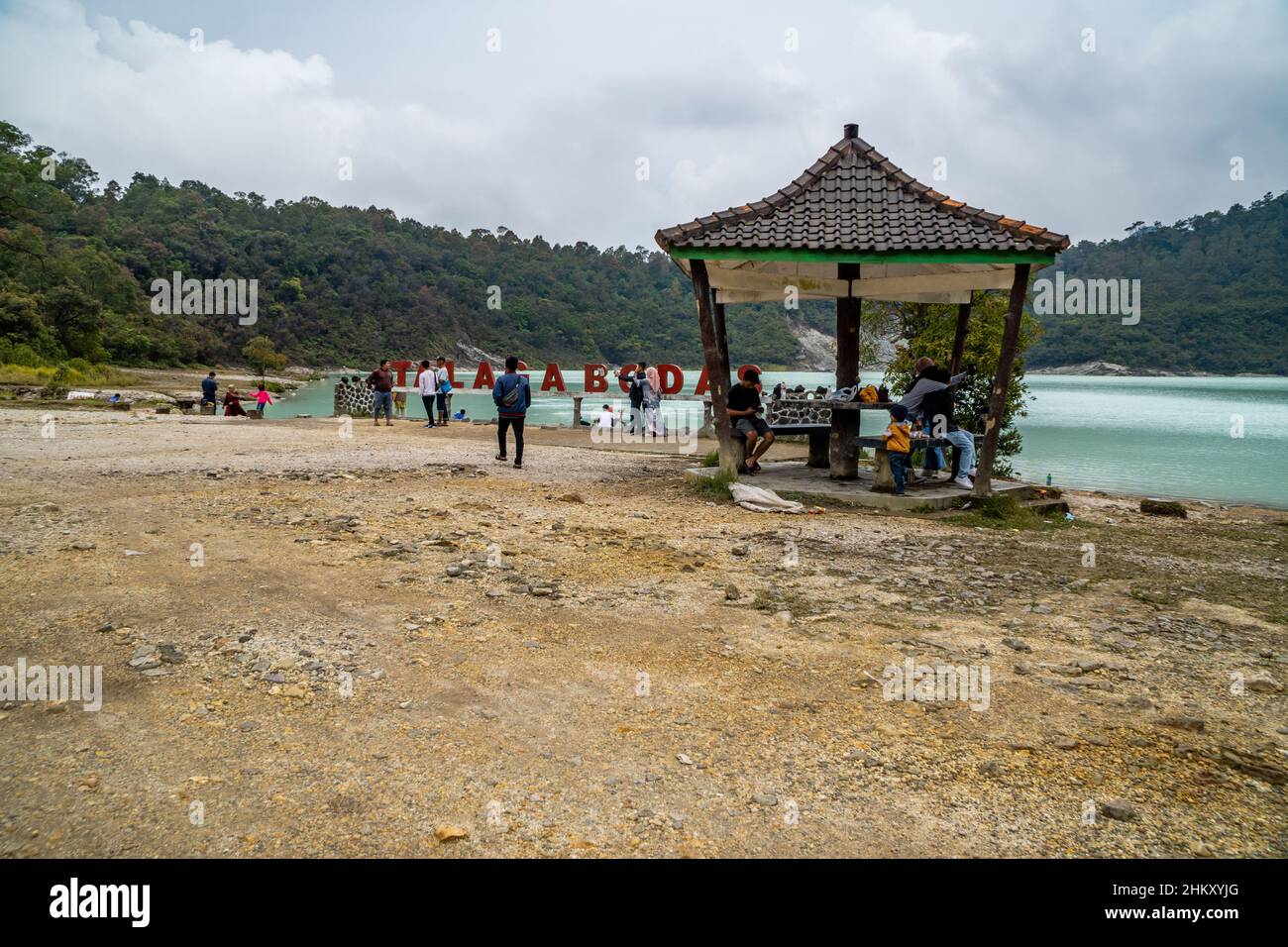 Natural tourist attraction area Talaga Bodas Garut Indonesia Stock ...