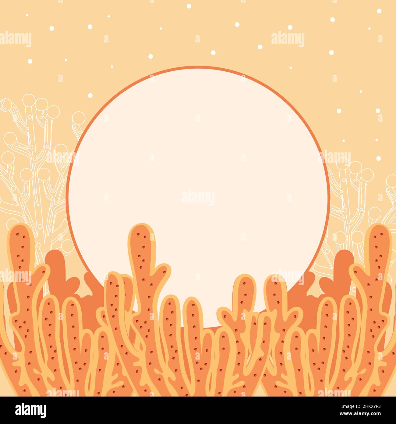 coral and reef label Stock Vector Image & Art - Alamy